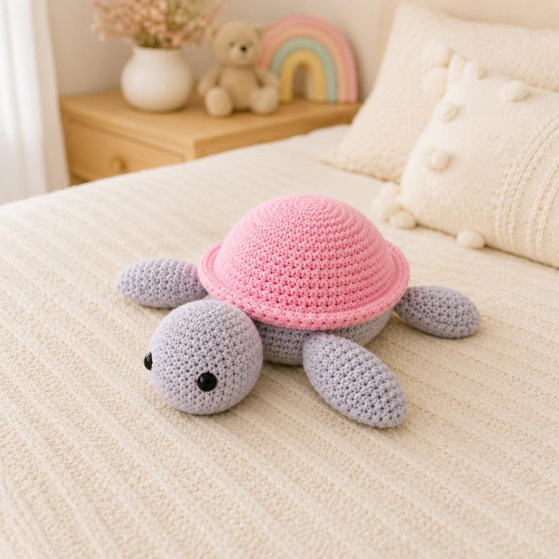 Sea Turtle Crochet Pattern PDF, Amigurumi Turtle Pattern, Plush Turtle ...
