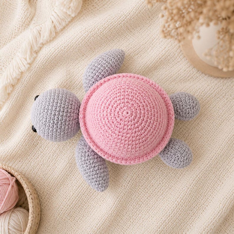 Sea Turtle Crochet Pattern PDF, Amigurumi Turtle Pattern, Plush Turtle ...