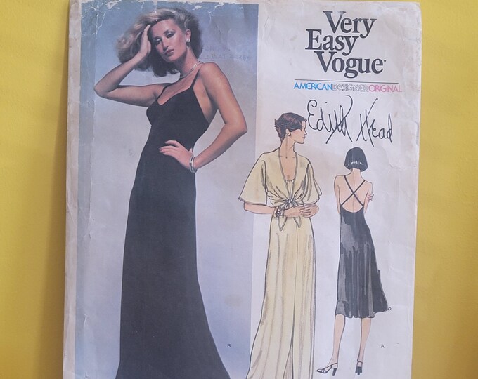 Vintage Sewing Pattern: Very Easy Vogue 1560 by Edith Head, 1976, Day ...