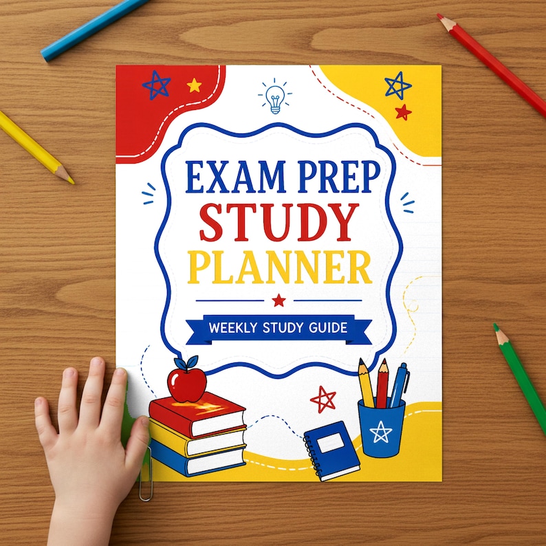 Exam Prep Study Planner Printable, Weekly Study Guide, Goal Download ...