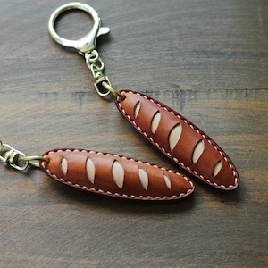 100% Handmade French Bread Keychain - Mini Cute Baguette Bag Charm ，car ...