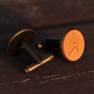 Men's Cufflinks - Vintage Style Cufflinks - Star Trek Cufflinks With a ...