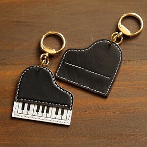 100% Handmade Key Chains -piano Key Ring - Piano Key Chains Bag Charm ...