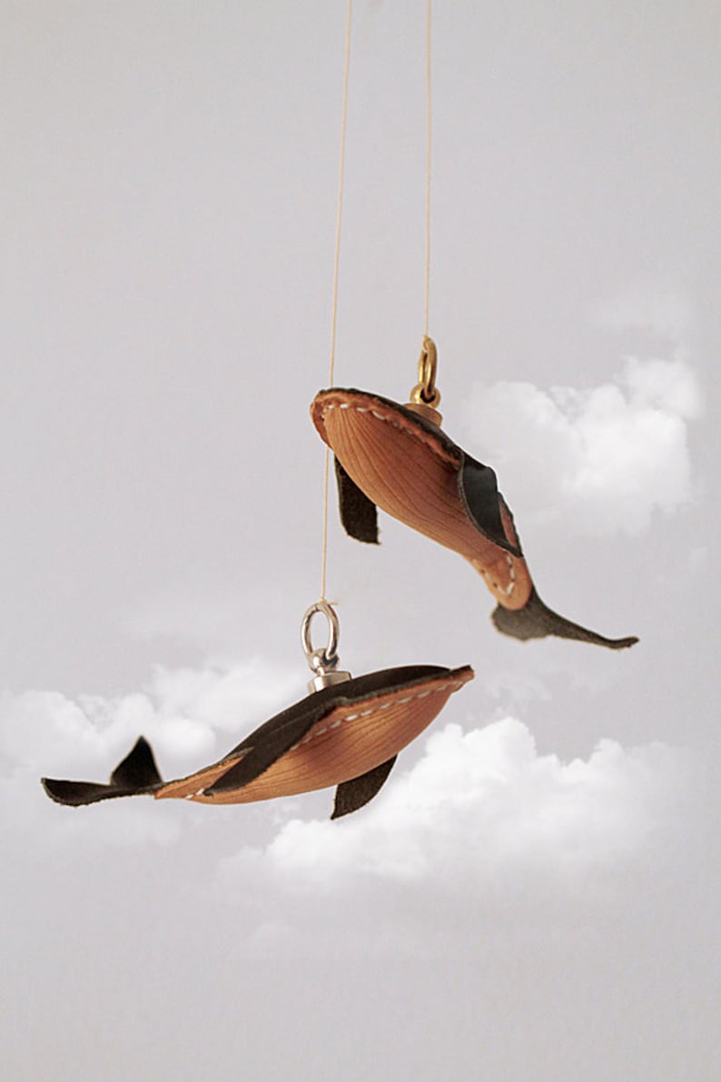 100% Handmade Whale Key Chains Cute Animal Key Ring Bag Charm Good Luck ...