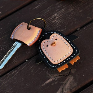 100% Handmade Penguin Key Chains - Cute Animal Key Ring - Penguin Bag ...