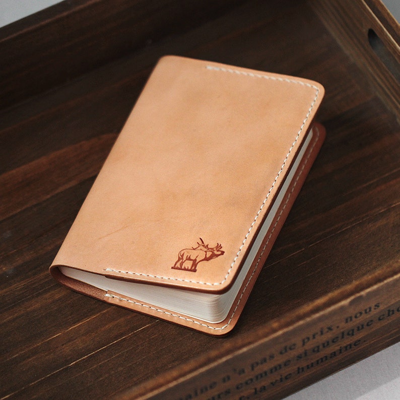 100% Hand-stitched Vegetable Tanned Leather Notes Cover/note - Etsy