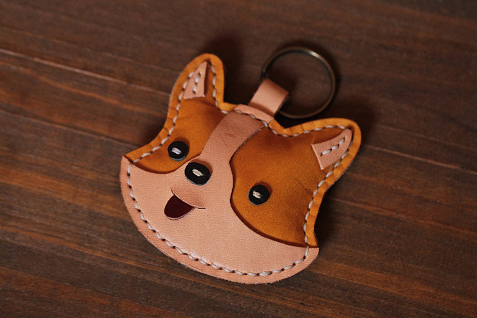 100% Handmade Corgi Key Chains Cute Animal Key Ring Corgi Bag Charm ...