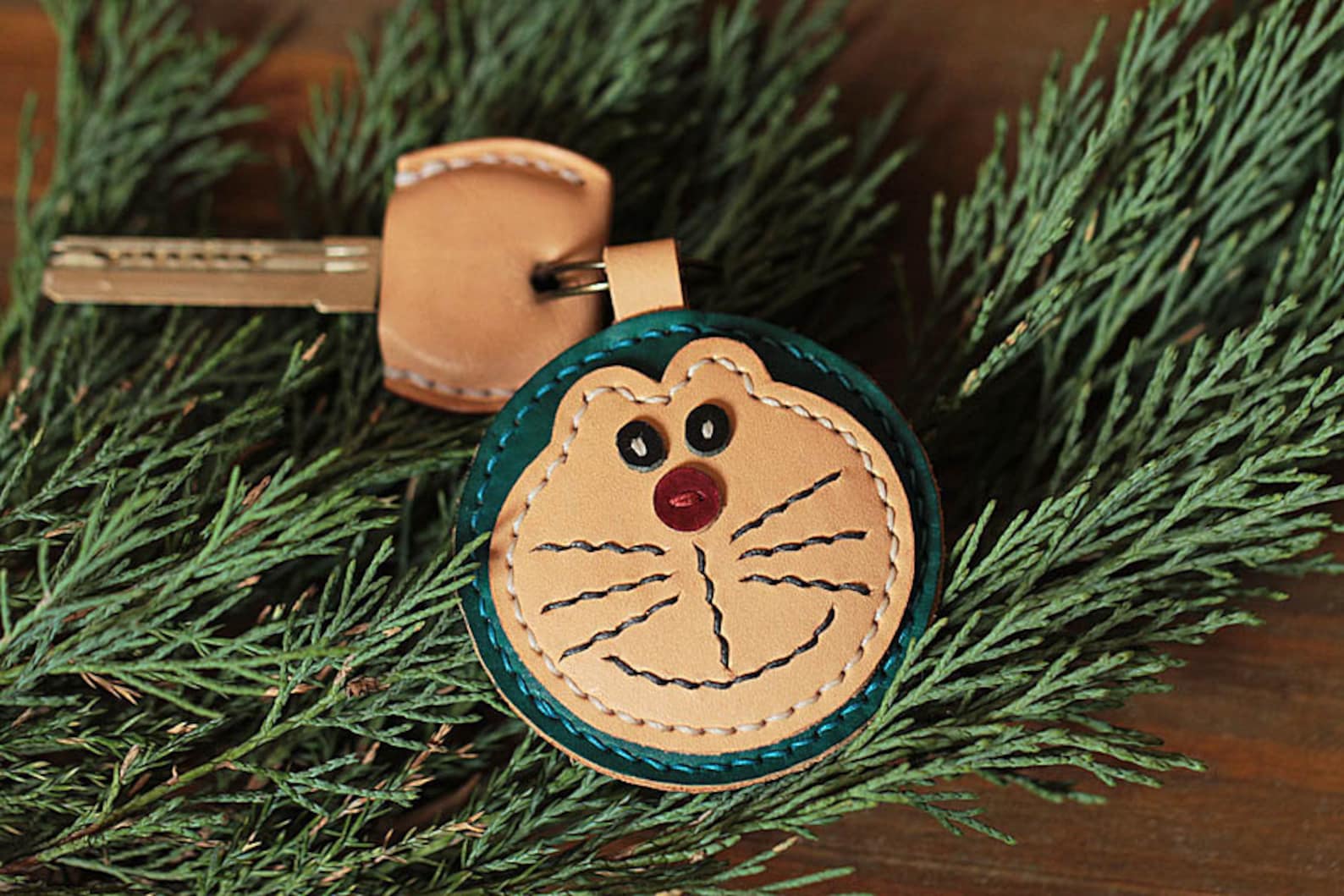 100% Handmade Doraemon Key Chains Cute Animal Key Ring - Etsy