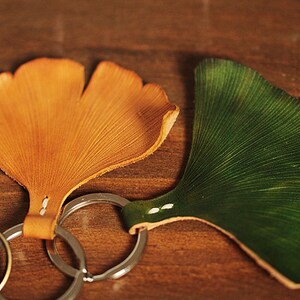 100% Handmade buy One Get One Free Ginkgo Leaf Key Chains - Etsy