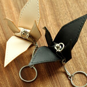 100% Handmade Key Chains - Cute Bird Key Ring - Crane Chains Bag Charm ...
