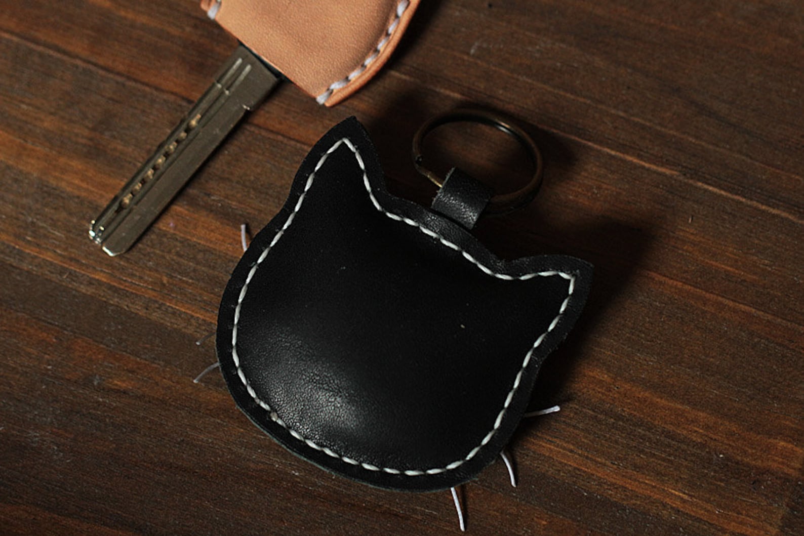 100% Handmade Cat Key Chains Cute Animal Key Ring Cat Bag - Etsy