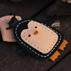 100% Handmade Penguin Key Chains - Cute Animal Key Ring - Penguin Bag ...