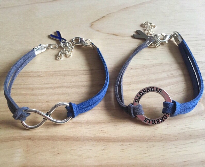 Diabetes Awareness Bracelets With Blue Ribbon Charm - Etsy