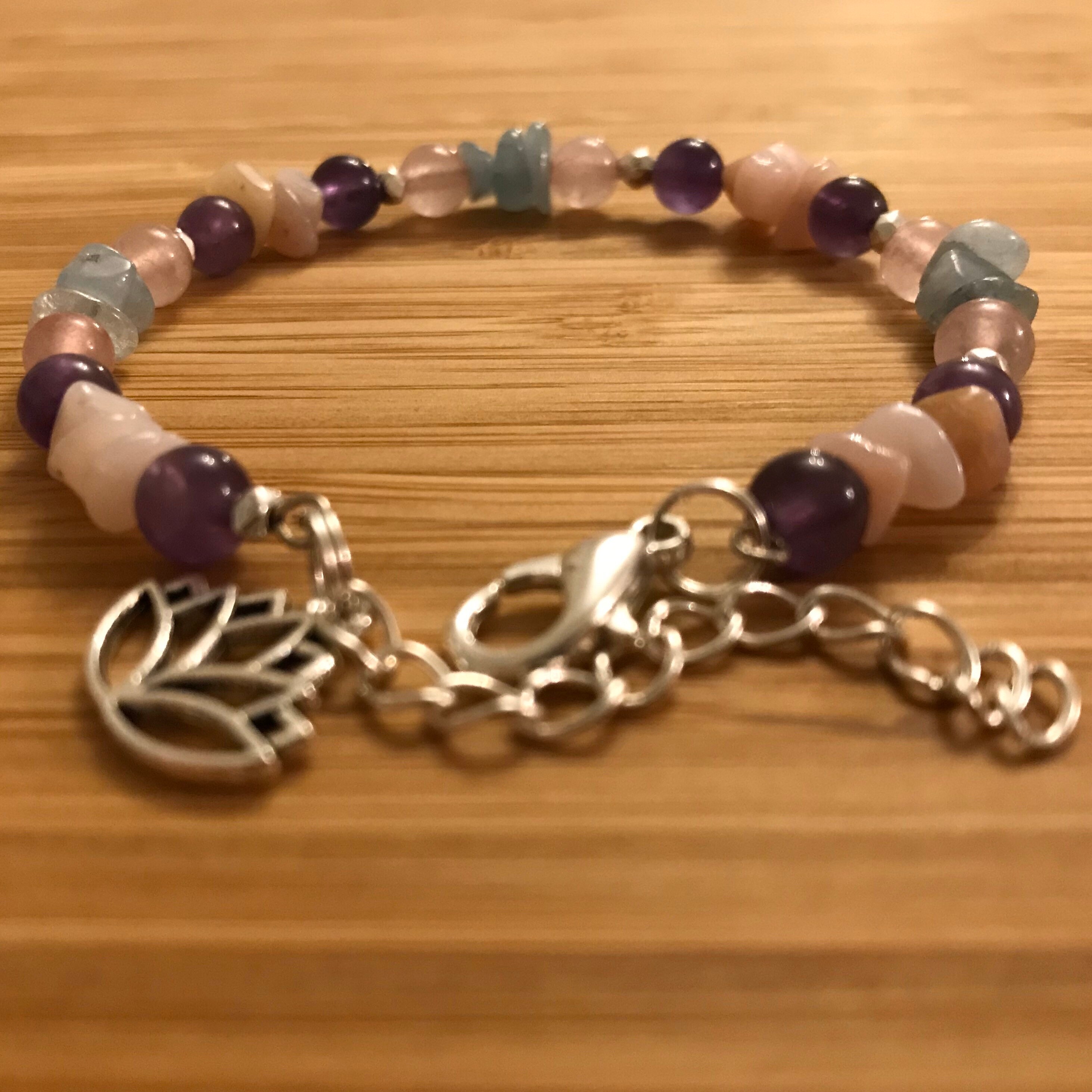 Gemstone Fertility Charm Bracelet Supporting Infertility and ...