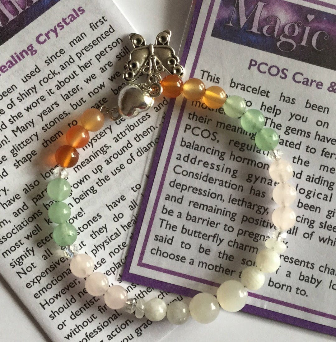 PCOS & Endometriosis Awareness, Fertility Charm Bracelet Supporting ...