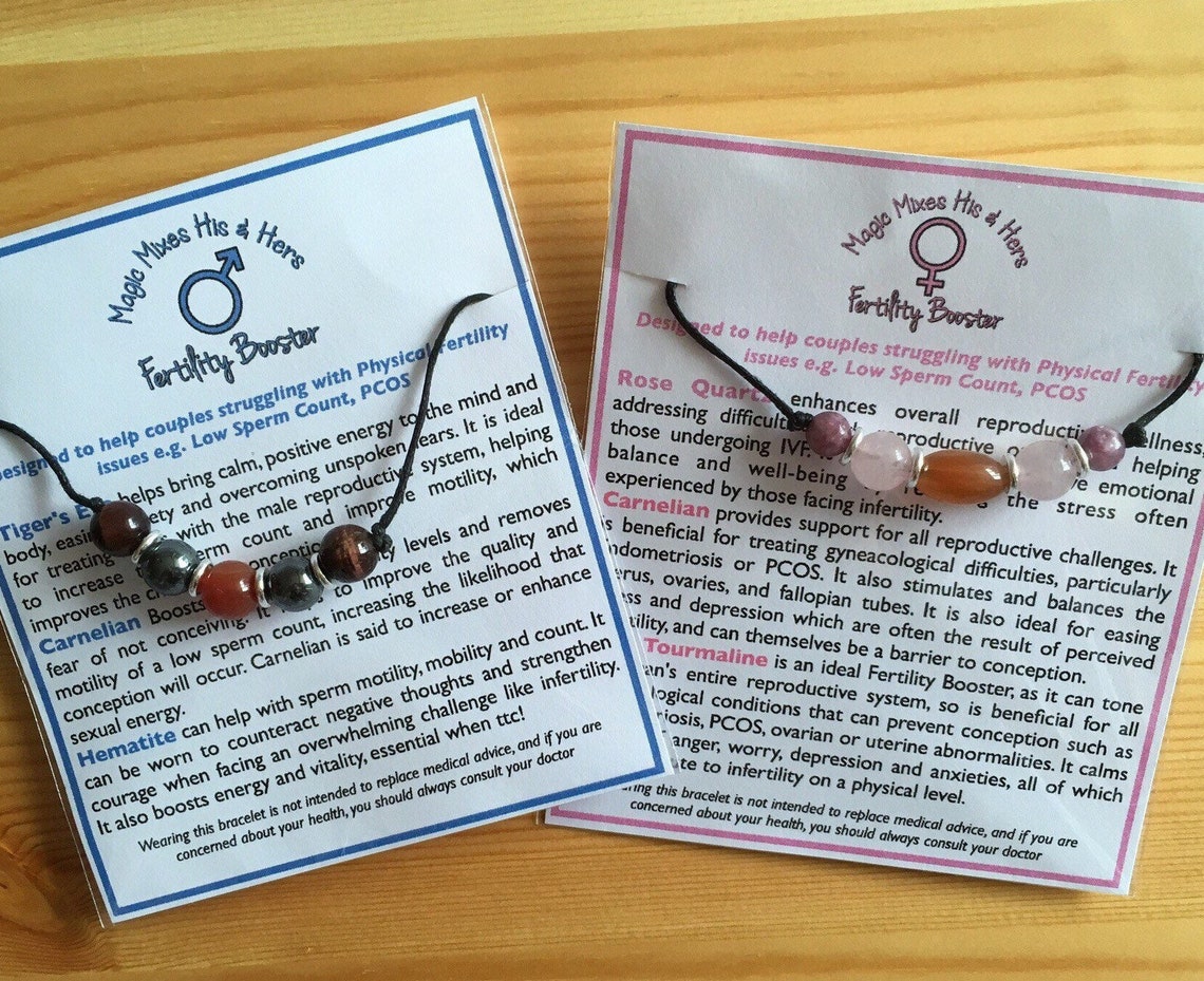 Couples' Fertility Bracelets His & Hers Baby Maker Set | Etsy