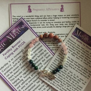 PCOS & Endometriosis Awareness, Fertility Charm Bracelet Supporting ...
