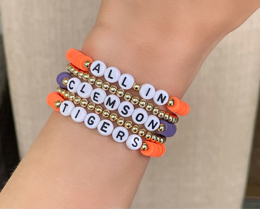 Clemson Gameday Bracelet Stack, Clemson Graduation Gifts for Her ...