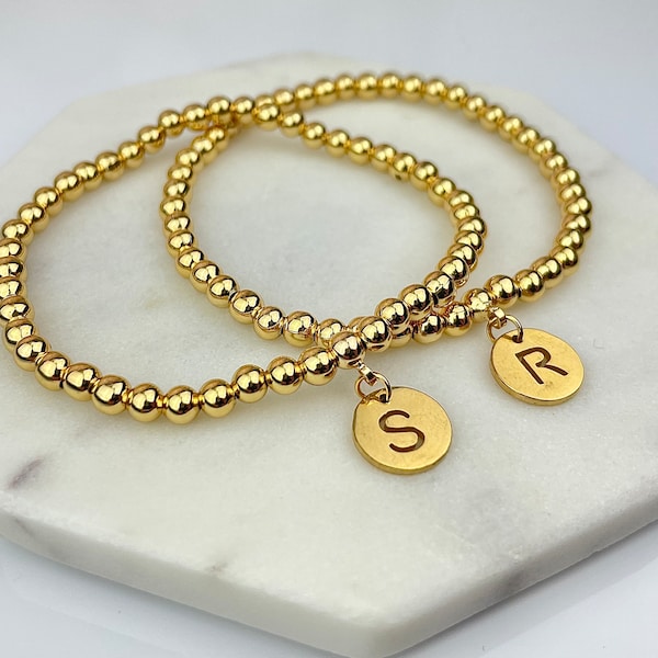 Initial Bracelet - Etsy