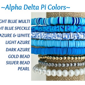 Alpha Delta Pi Pearl Bracelet, Adpi Merch, Custom Sorority Big Little ...