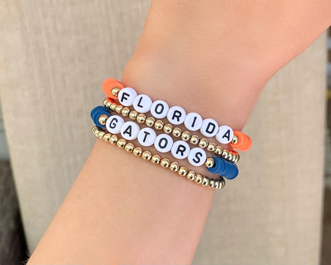 Florida Gators Bracelet, Graduation Gift for College Game Day ...