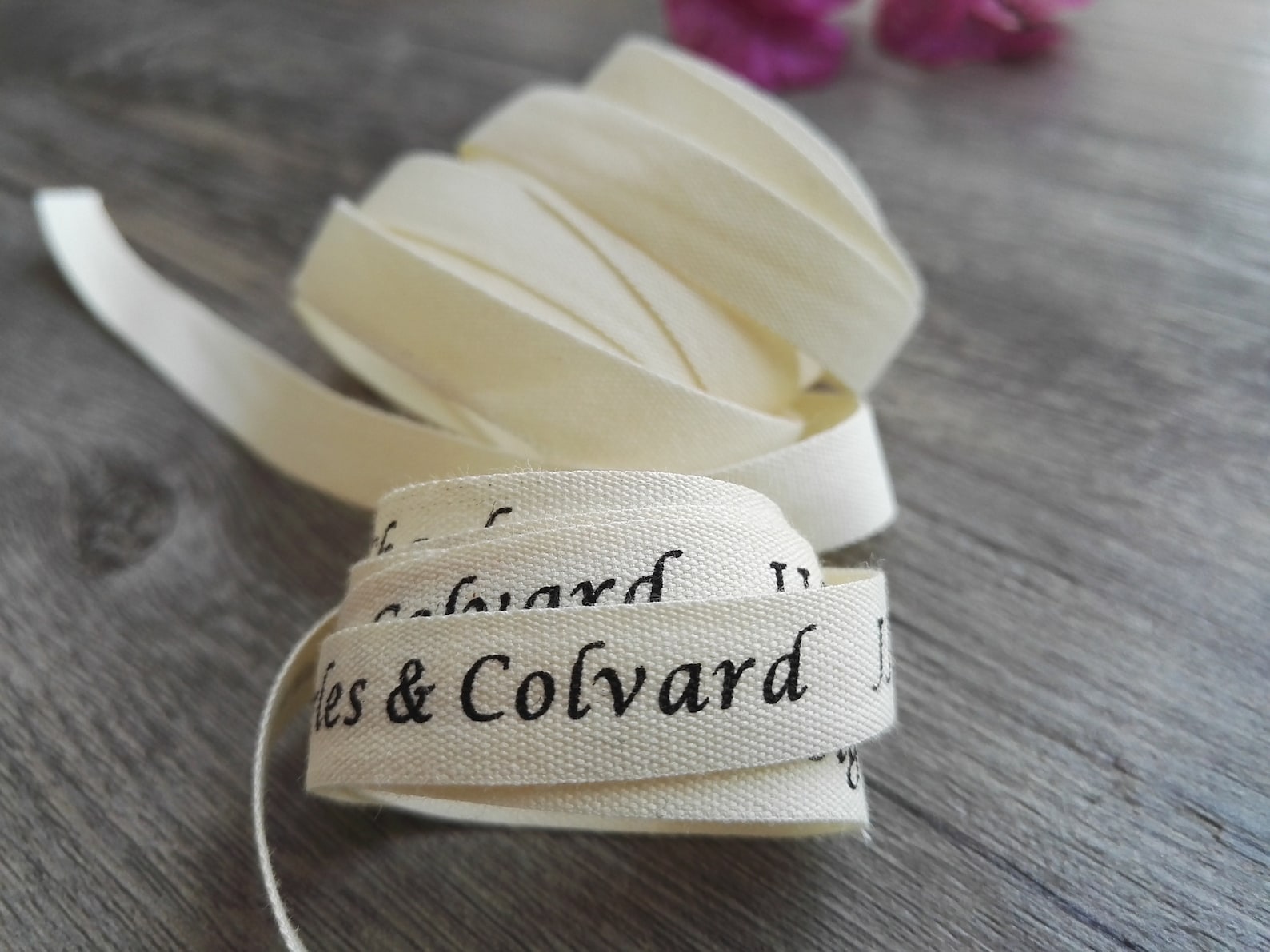 Custom Printed Cotton Ribbon Personalized Cotton Tape - Etsy