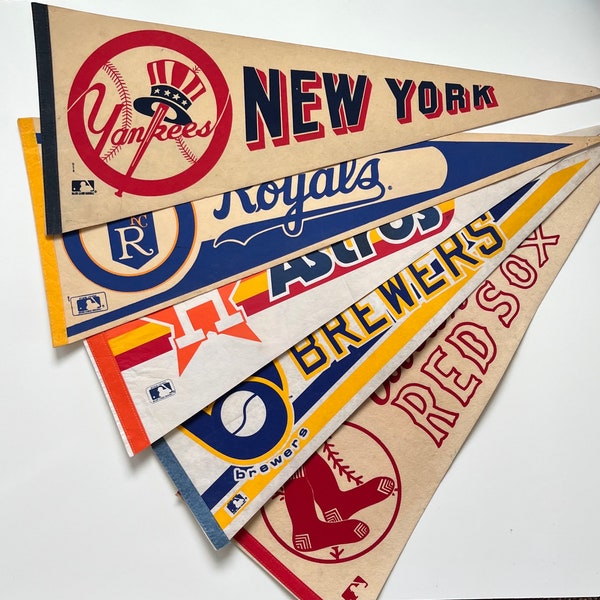 Baseball Pennants - Etsy