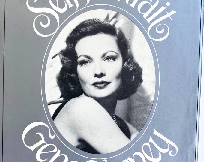 Self Portrait Gene Tierney 1979 First Edition Vintage Hardcover Book ...