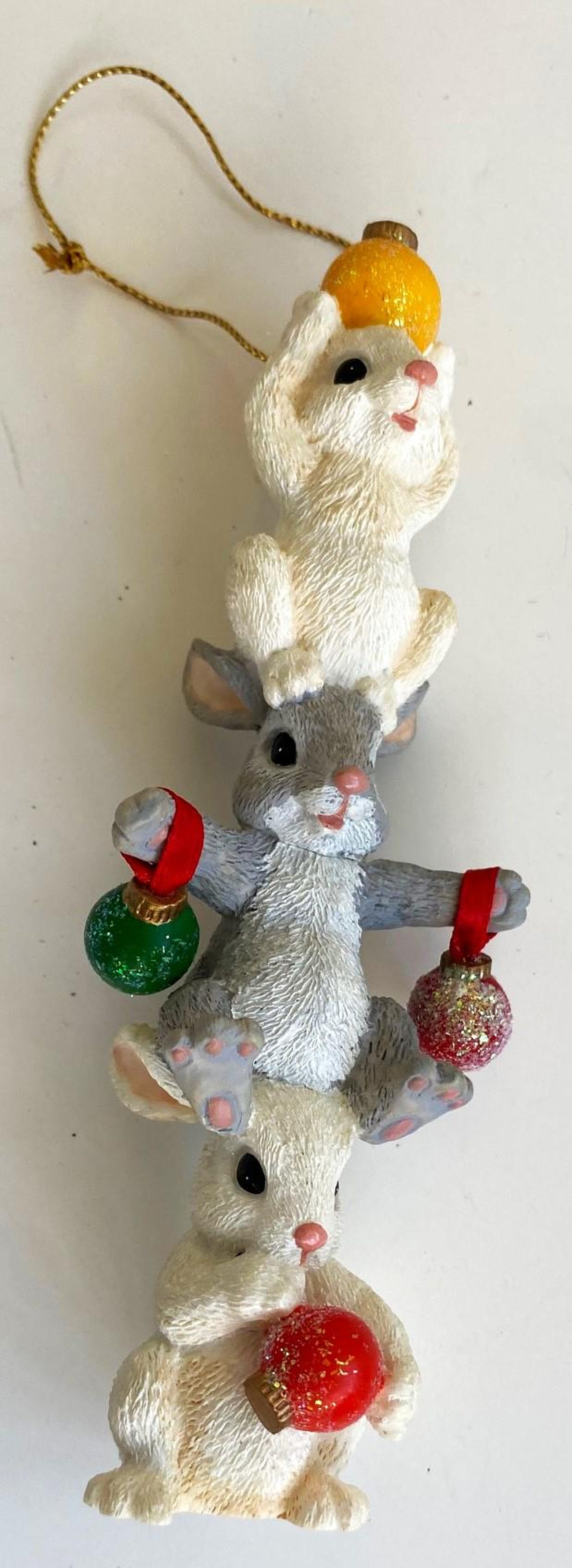 Vintage Christopher Radko Tiny Totem Trio Woodland Winds Collection ...
