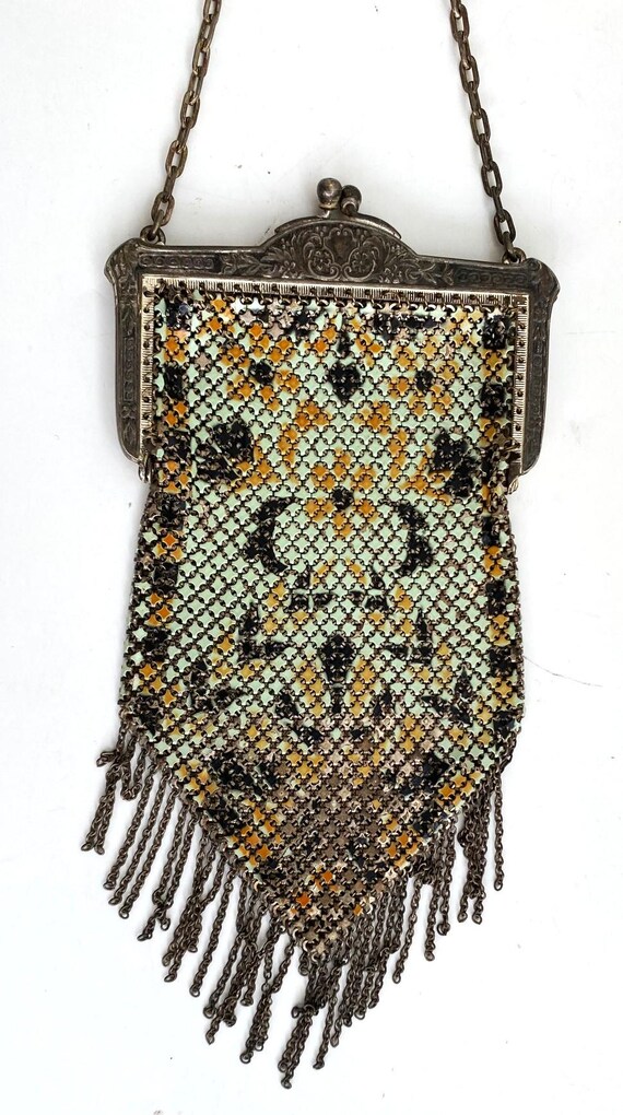 Antique 1920s Purse Mesh Chain Mail Mandalian Mfg. Ar… - Gem
