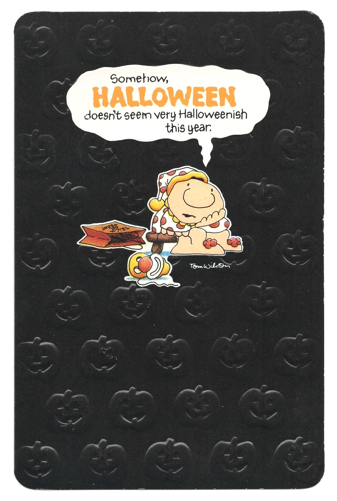 Vintage 1983 Ziggy Halloween Card UNUSED American Greetings Large 8x5 ...