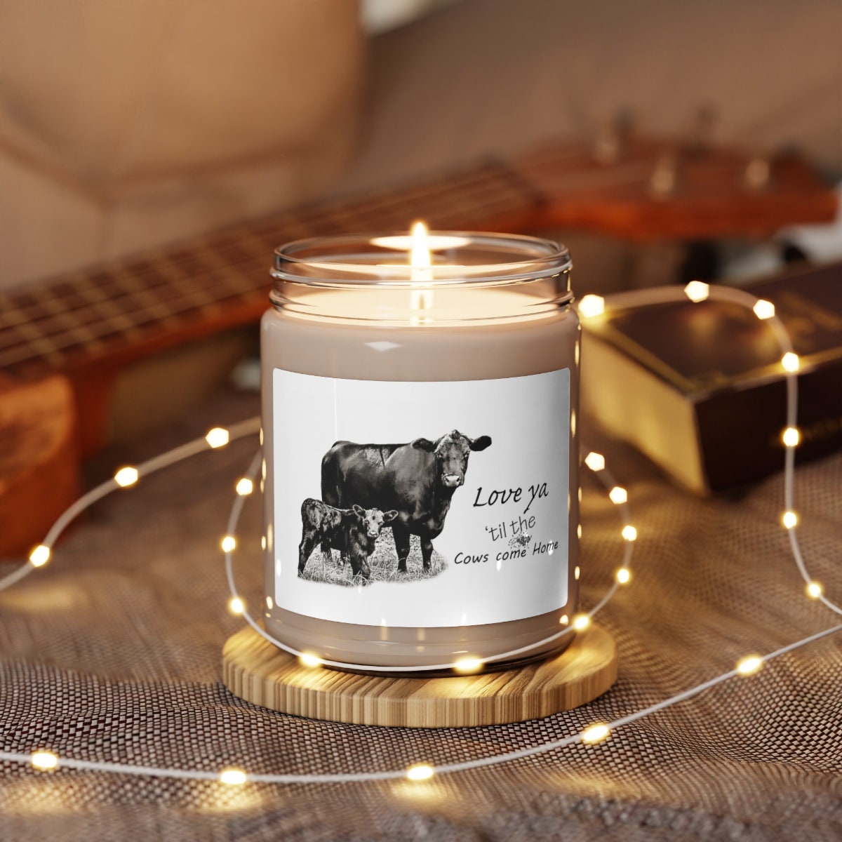Black Angus Cow Calf Pair Cow Quote Scented Soy Candle 9oz - Etsy