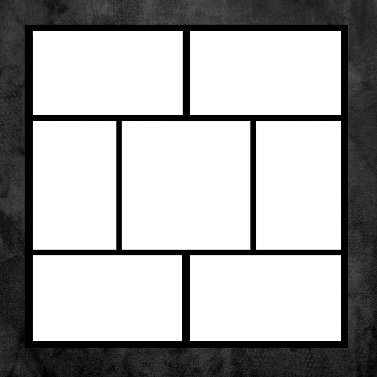 30x30 Square Collage, Scrapbooking Page, Blog Board Template, Photo ...