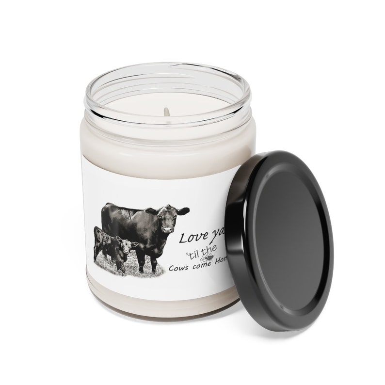 Black Angus Cow Calf Pair Cow Quote Scented Soy Candle 9oz - Etsy