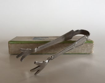 Silver serving tongs | Etsy