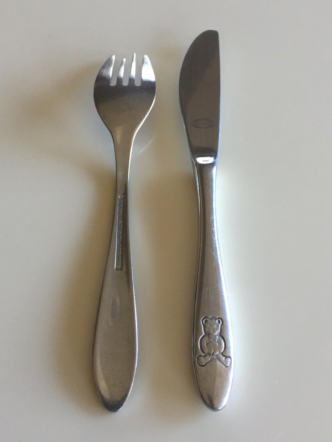 Vintage 60s German Bear Child's Utensil Set | Etsy