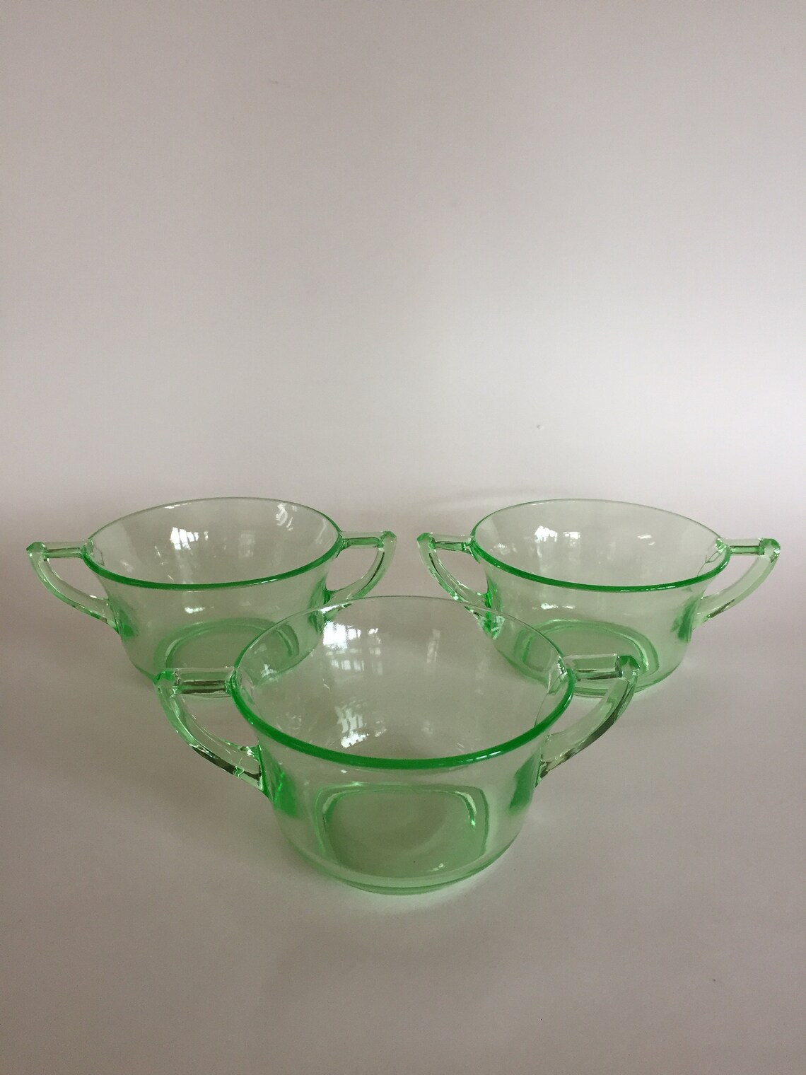 Three Vintage 20s CAMBRIDGE Glass Cups | Etsy