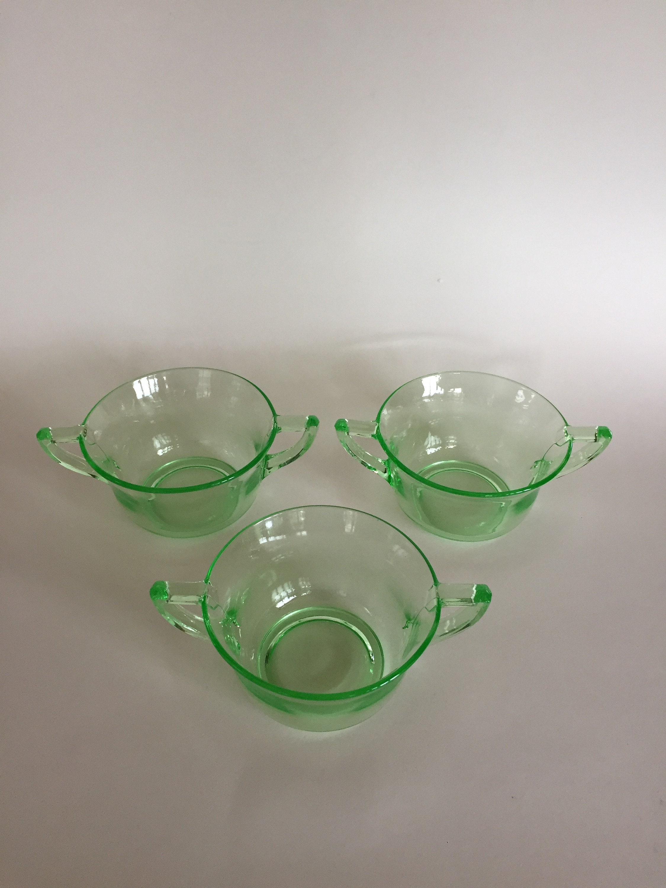 Three Vintage 20s CAMBRIDGE Glass Cups | Etsy