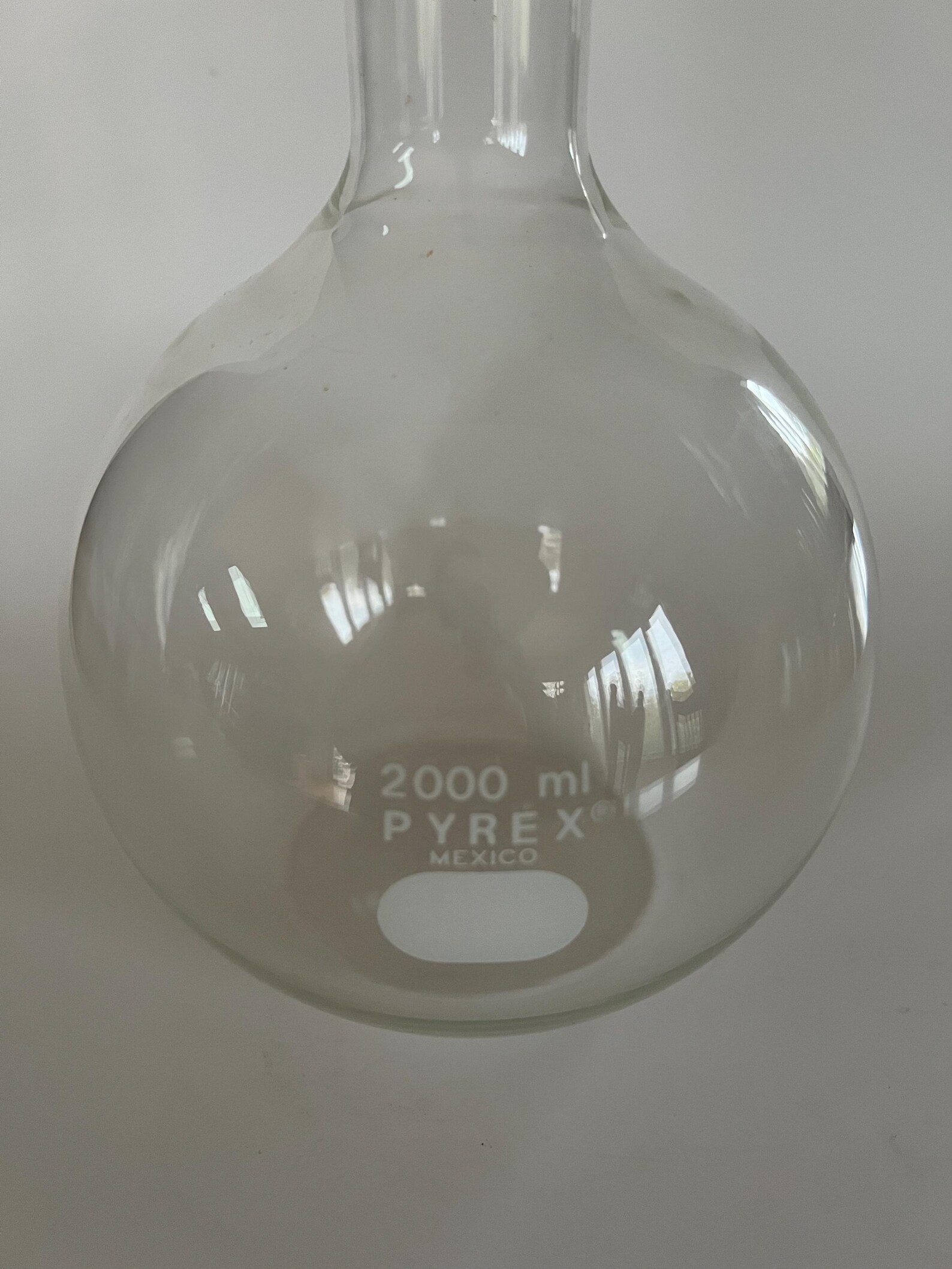 Vintage PYREX 2000ml Large Flat Bottom Flask - Etsy