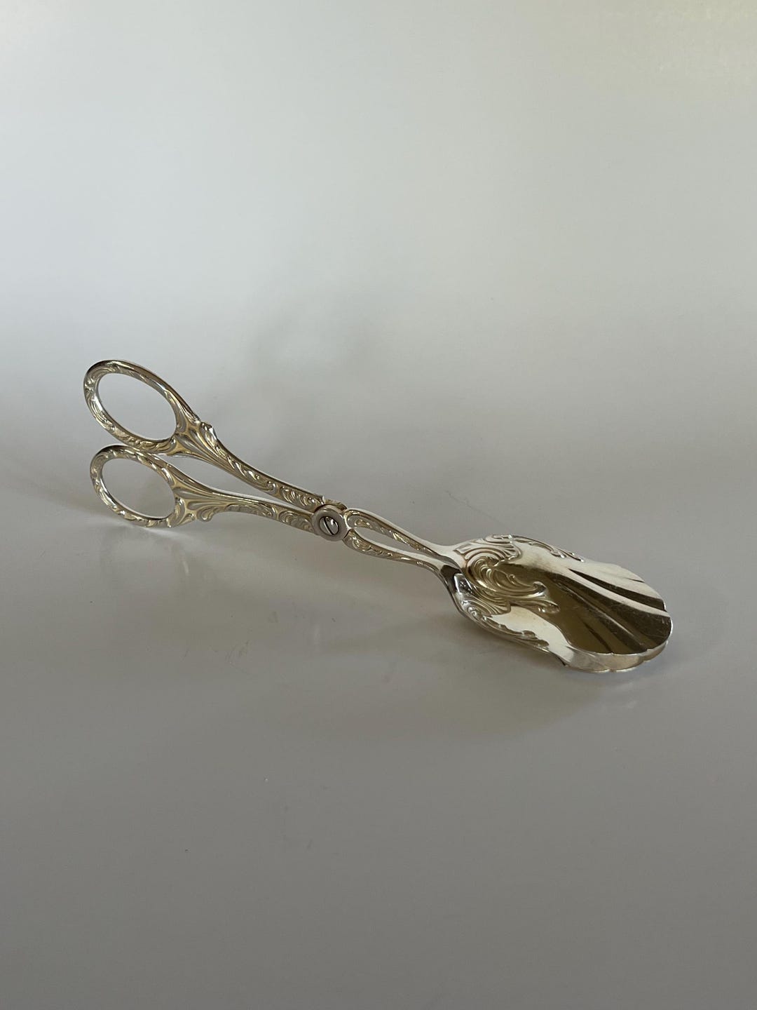 Vintage 40s GERMAN Silver Serving Tongs - Etsy