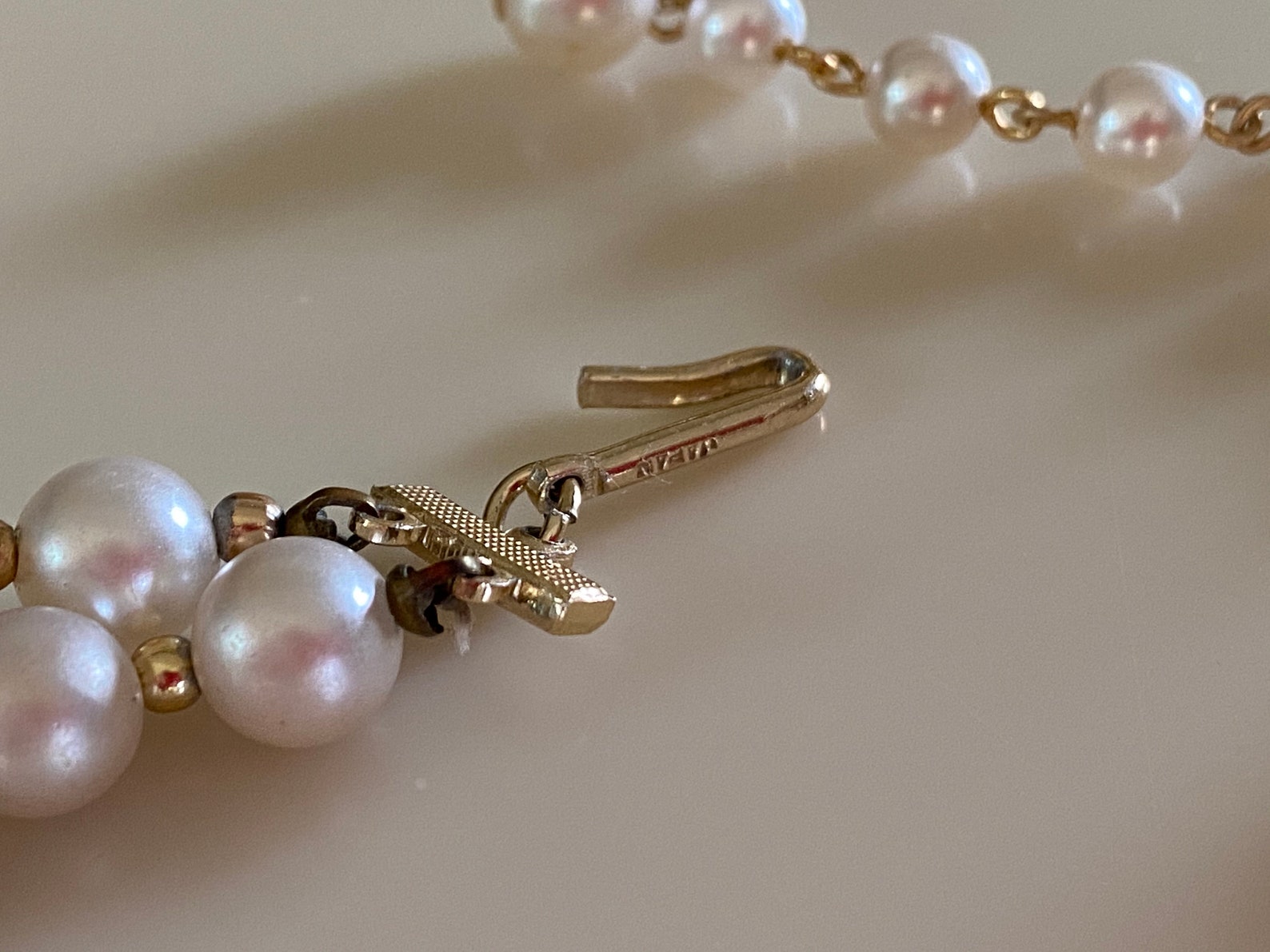 Vintage 50s Pearl Beaded Necklace - Etsy