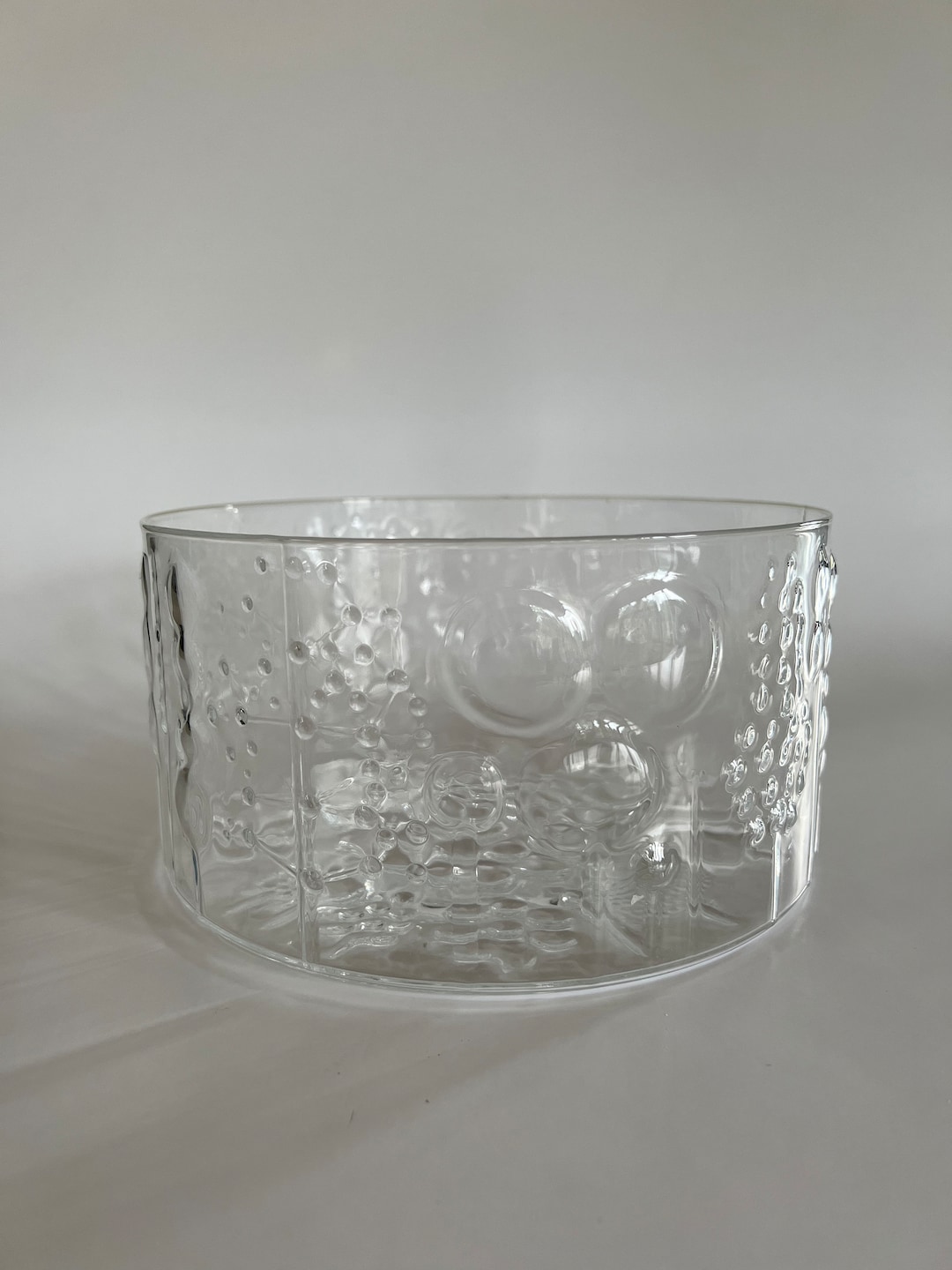 Vintage 60s Iittala FLORA Glass Bowl - Etsy