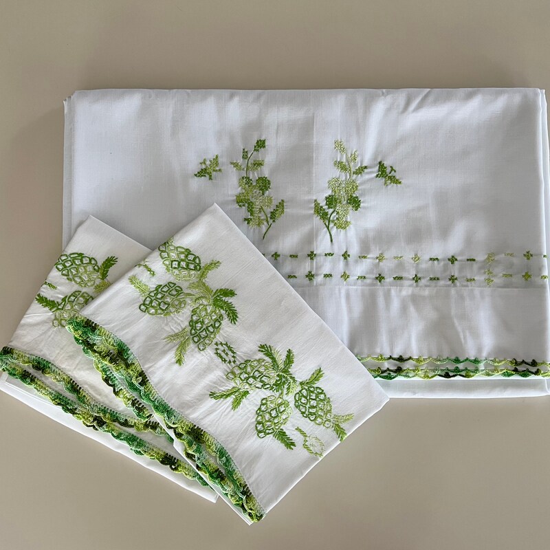 Embroidered Sheets - Etsy Australia