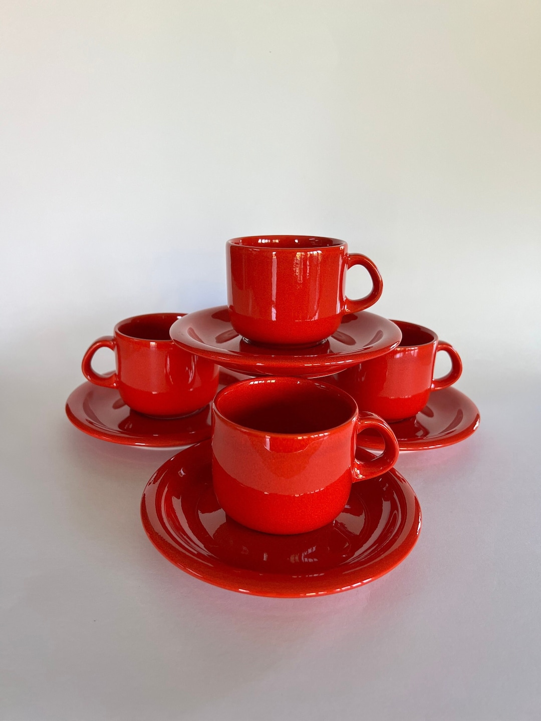 8 Pc. Vintage 60s WAECHTERSBACH Cups & Saucers - Etsy