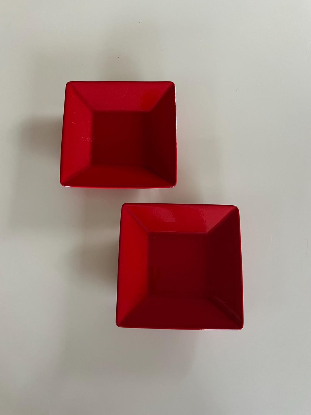Two Vintage WAECHTERSBACH Red Salad Plates - Etsy