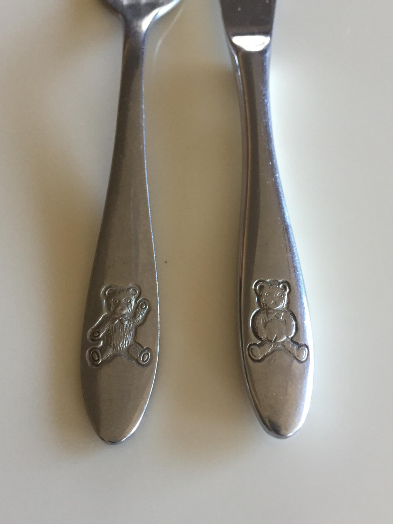 Vintage 60s German Bear Child's Utensil Set | Etsy