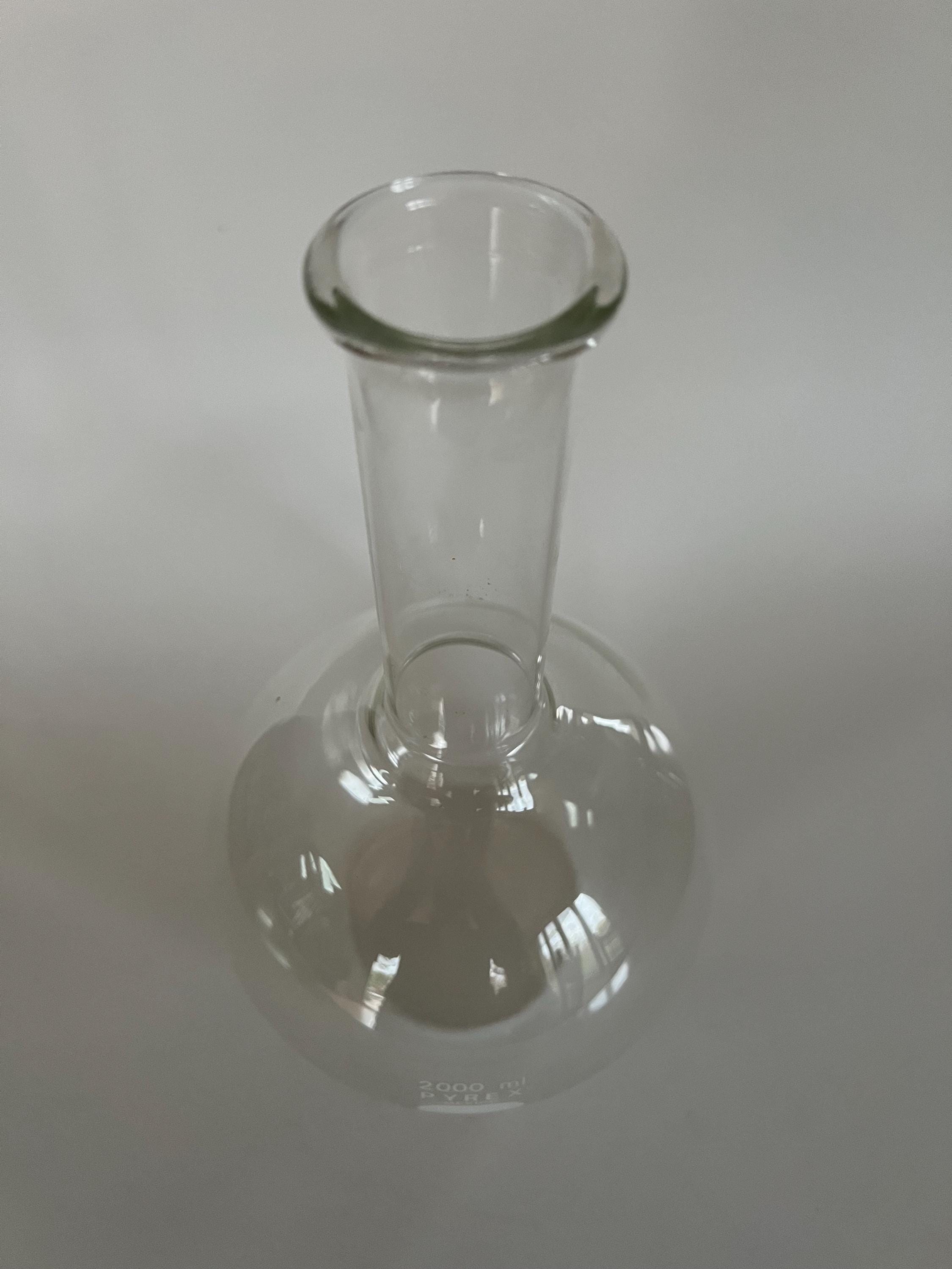 Vintage PYREX 2000ml Large Flat Bottom Flask - Etsy