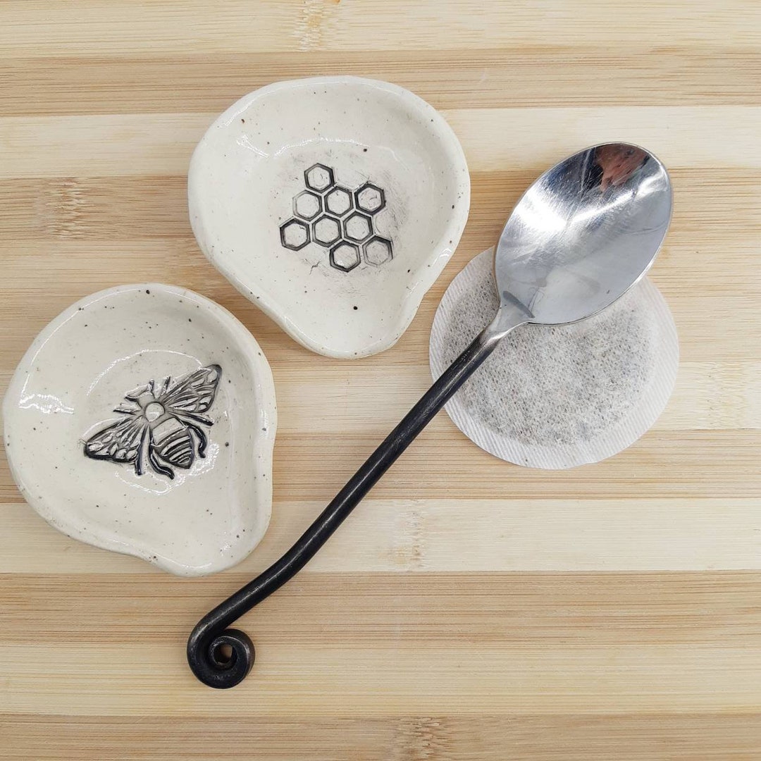 Bee and Comb Pinch Pot Spoonrest - Pottery | Ceramic - Etsy