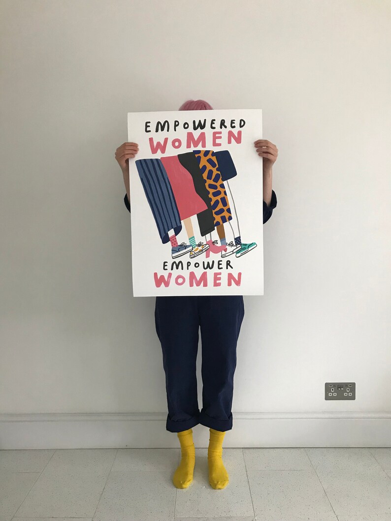 Empowered Woman Empower Woman Print Female Power Etsy