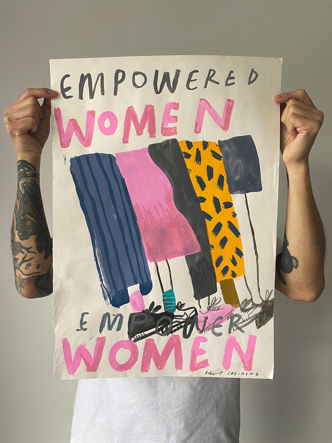 Empowered Woman Empower Woman - Original Artwork - Female Power - Etsy UK